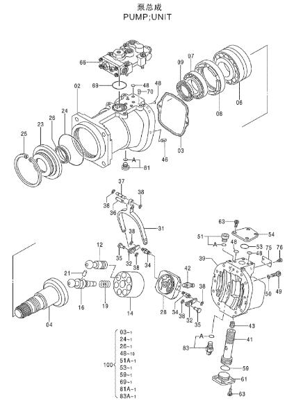 4467592 ZX330 ZX330-3G ZX350-3G ZX330-5G ZX350-5G Genuine Hitachi Pump ...
