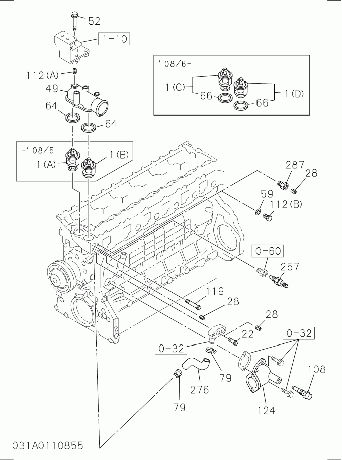 8971256011 8-97125601-1 Overheat Warning Switch 6BG1 ISUZU Engine Parts ...