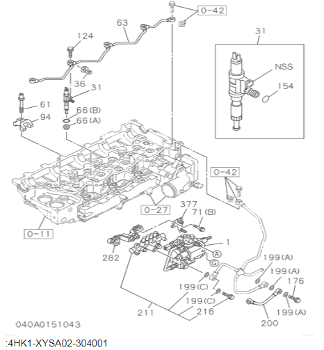 8941734120 8980792480 Excavator Engine Parts Injector Gasket Clip For ...