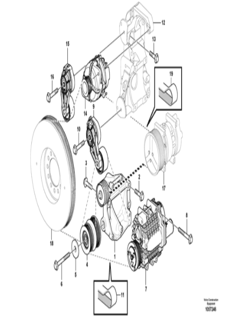 VOE21549016 21549016 Belt Tensioner For Vo-lvo EC380D EC480D Excavator ...