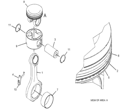265-1401 324-7380 2651401 3247380 C9 Piston Assy For 330D 336D ...