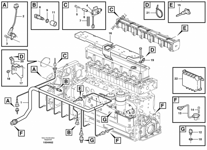 VOE20450707 20450707 Speed Sensor Tachometer for Vo-lvo EC210B