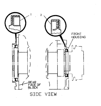 325C Crankshaft Seal 1154109 115-4109 2223910 222-3910