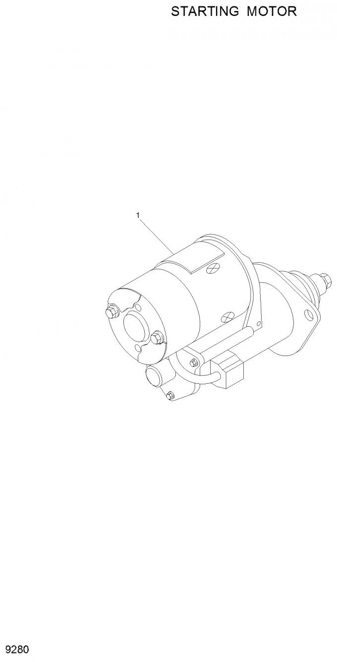 Hyundai R210LC7 3863128 Excavator Engine Parts Starting Motor