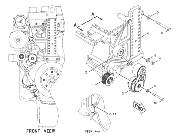 211-7895 2117895 Belt Tensioner Assembly For 345C Engine C13