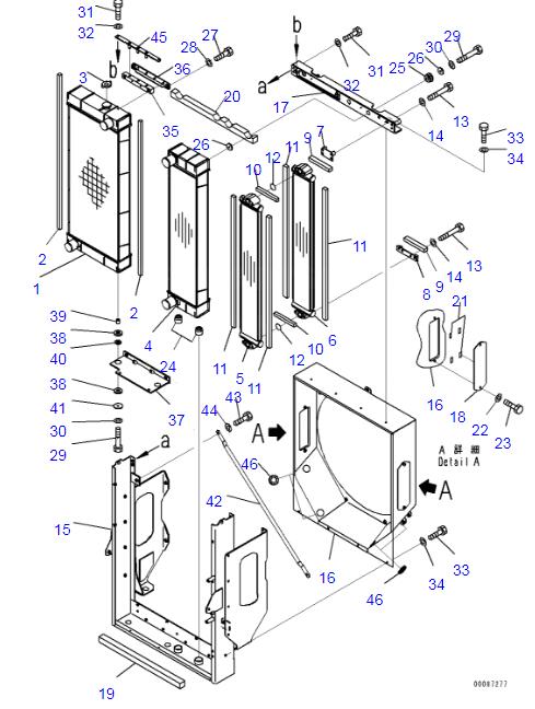 423-03-41120 Aftercooler Assembly For Komatsu WA380-6 Wheel Loader Parts