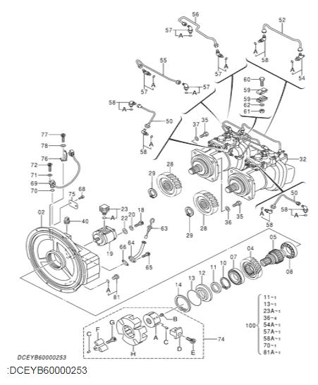 4646894 4646893 4479978 Pump Coupling Assy For HITACHI ZX330 ZX350 ...