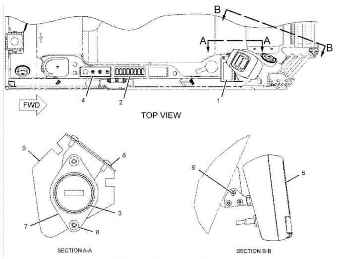 163-6701 1636701 Excavator Electric Control Panel For Head Lamp Wiper ...