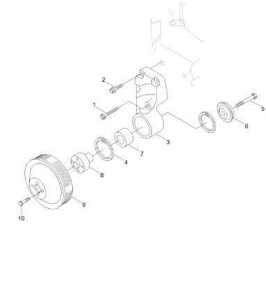 3910739 Fan Drive Ball Bearing For Hyundai Excavator Spare Parts