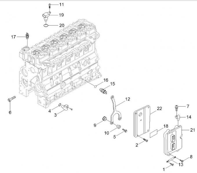 5594275 3408530 CUMMINS Engine Position Sensor For Hyundai Excavator ...