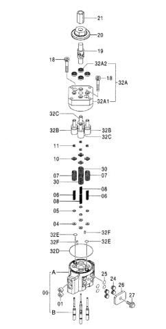 9754825 9759158 9754826 9759157 Pilot Pusher For HITACHI Excavator ...
