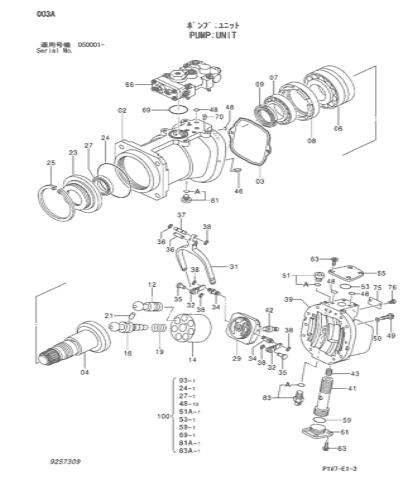 9257309 9260886 9256100 9257596 HITACHI ZX330-3 ZX350-3 Excavator ...
