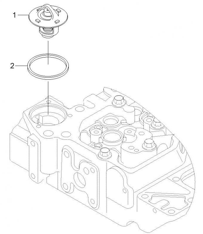 5292712 4929644 4929643 3974371 Cummins Engine Thermostat For Hyundai ...