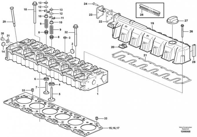 VOE20798186 20798186 04289404 04289410 04289409 D6E Engine Cylinder ...