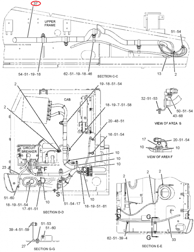 306-8797 3068797 Chassis Wiring Harness for 330D 336D Excavator Parts