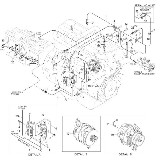 21Q6-41000 21Q641000 21Q6-42001 21E6-40030 Alternator HYUNDAI Excavator ...