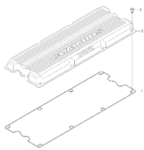3104392 QSX15 Valve Cover Gasket For HYUNDAI R800LC-9 Excavator Engine ...