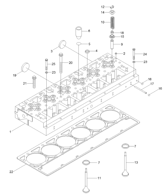4952831 3104147 QSM11 Engine Cylinder Head For HYUNDAI R480LC9 ...