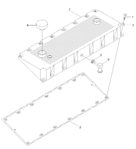 4071224 Oil Filter Cap For HYUNDAI Exavator QSM11 Engine Parts