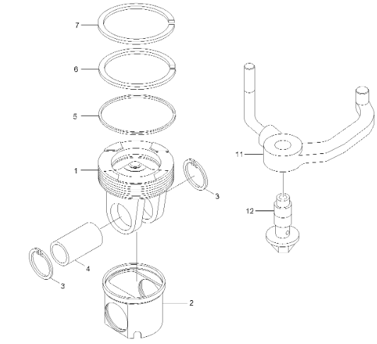 3103752 3103753 4070653 4089865 QSM11 Engine Piston Kit For HYUNDAI ...