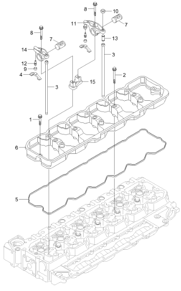 3943626 Rocker Lever Crosshead Valve For HYUNDAI Excavator Engine Parts