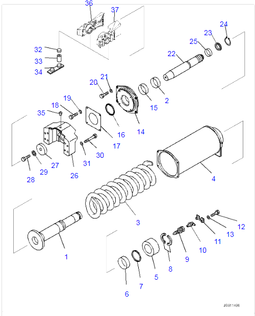 155-30-13230 1553013230 Rubber Spring For KOMATSU Bulldozer Spare Parts