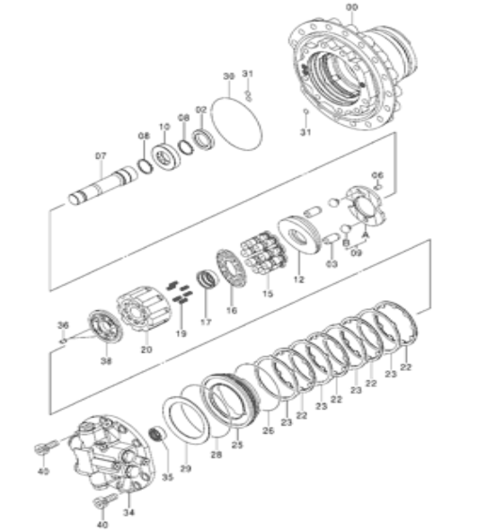 4396696 Oil Seal For HITACHI ZX200 ZX230 ZX240 ZX330 ZX350 Travel Motor ...