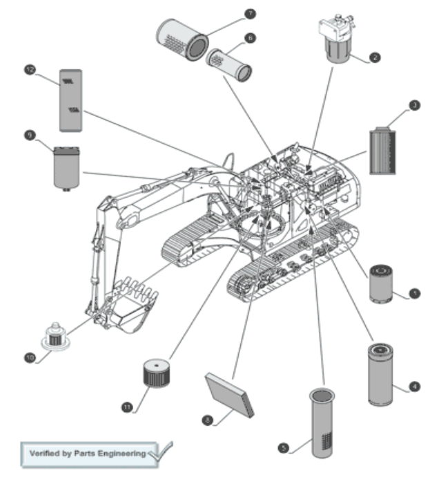 KHH10060 Hydraulic Oil Filter For Excavator Maintenance Filter