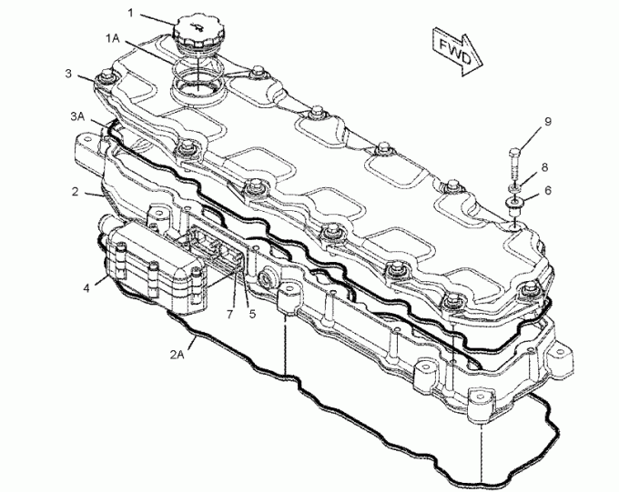 272-0388 2720388 Seal Valve Cover Excavator 329D C7 Engine Parts