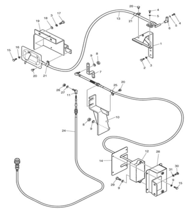 523-00006 Throttle Motor Engine Control Fit DOOSAN SOLAR 255LC-V ...