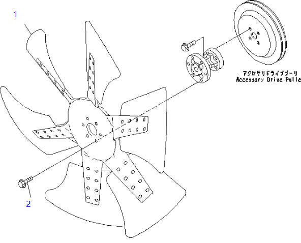 600-635-7870 600-635-5870 Cooling Fan Fit KOMATSU PC300-8 PC400-7 ...