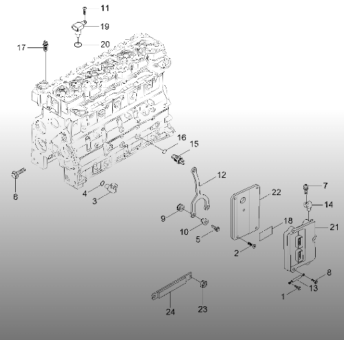 2897331 4076493 MAP Pressure Sensor QSB4.5 QSB6.7 Fit HYUNDAI Excavator ...