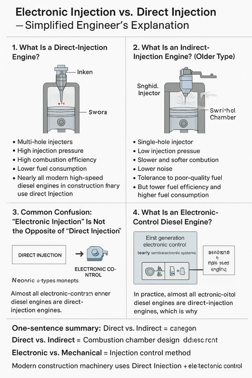 Differences Between Electronic Injection and Direct Injection Engines